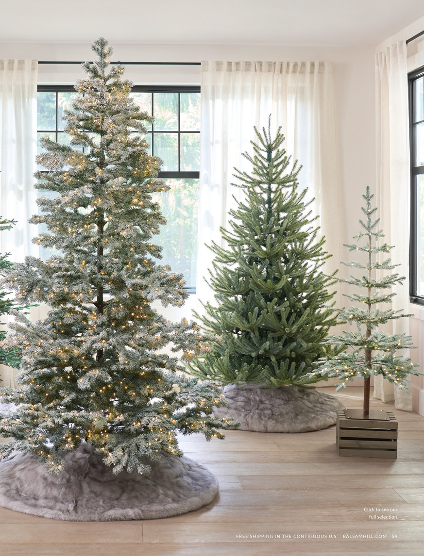 Balsam Hill 2024 Holiday 2 Gray Lodge Faux Fur Tree Skirt